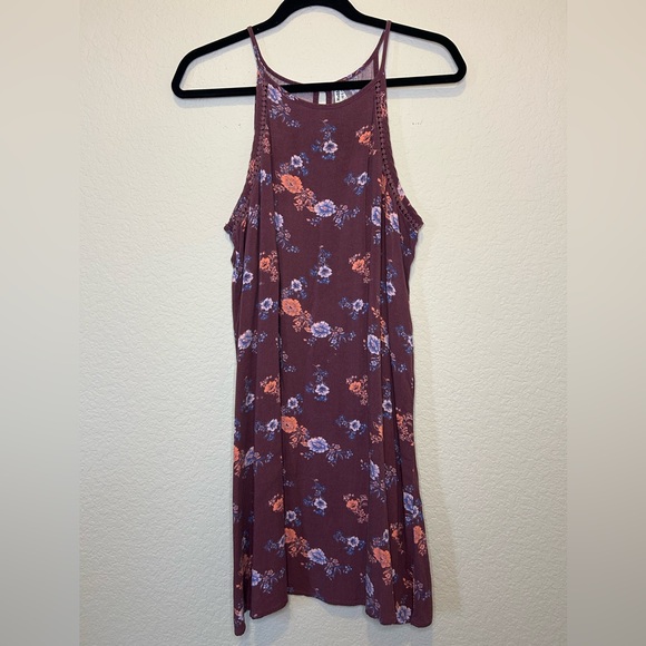 Mudd | Dresses | Maroon Floral Mudd Dress | Poshmark